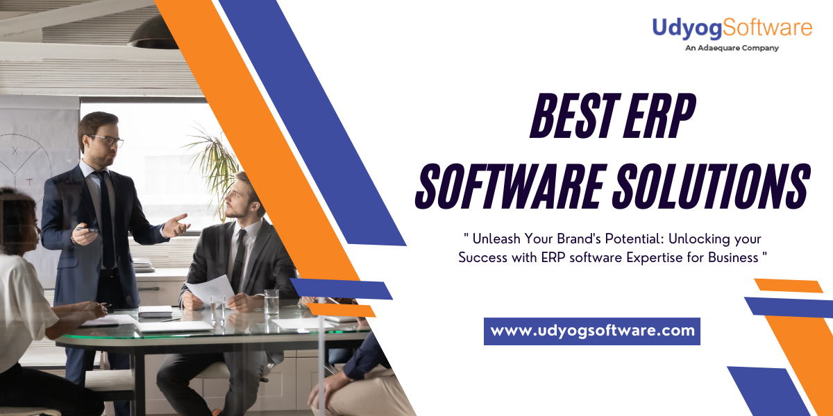 Udyog Software the best ERP solutions in India